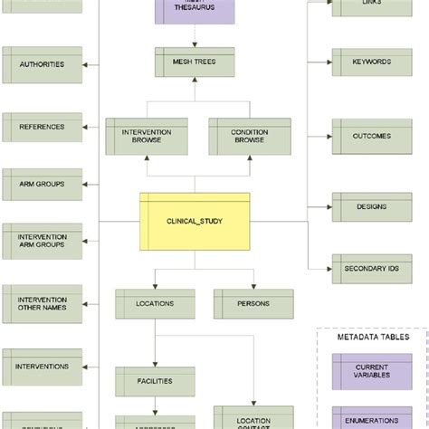 high level entity relationship diagram erd for aact download