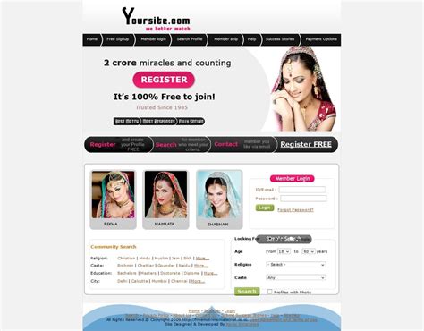 new templates matrimonial script matrimonial script php free