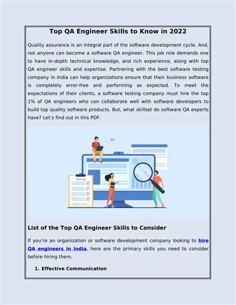 ppt top qa engineer skills to know in 2022 powerpoint presentation