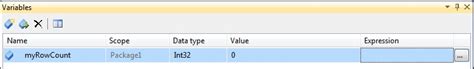 ssis pass variable between sql tasks