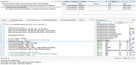 [resolved] ccs cc2640r2f ccs 7 4 0 00015 unable to set breakpoints