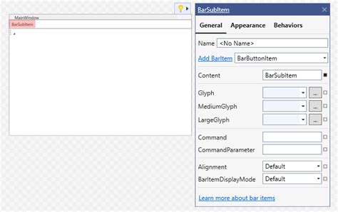 how to create a toolbar ui at design time wpf controls devexpress