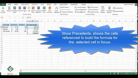 troubleshooting excel formulas with trace precedents and trace