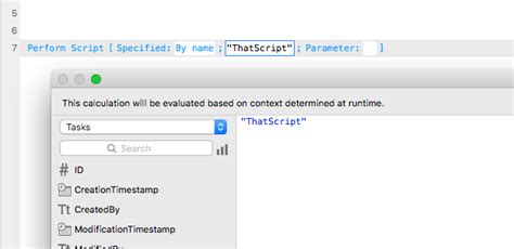 filemaker 17 perform script by name proof geist