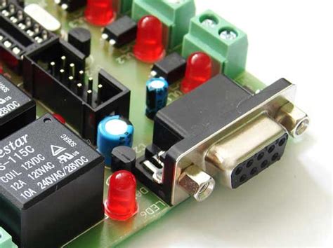 avr i o io development board with 4 optoisolated inputs and 4 relay