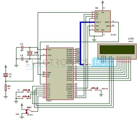 my world my rules digital clock circuit using 8051 and