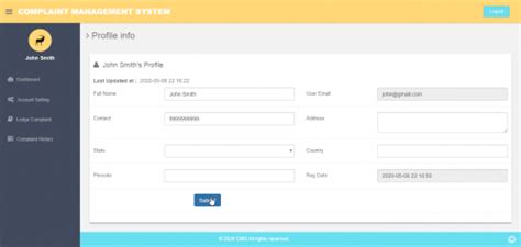 complaint management system free source code and tutorials