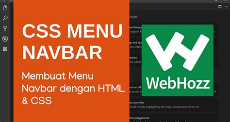 belajar html css membuat menu navbar html css webhozz blog