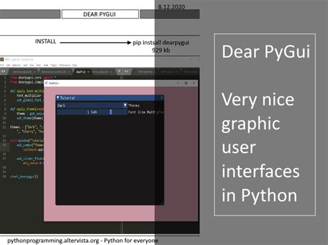 dear pygui a tool to make graphic interfaces gui with python