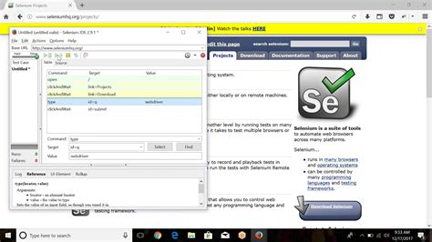 selenium for beginners ide generate scripts and set verification points