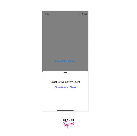 react native bottom sheet scaler topics