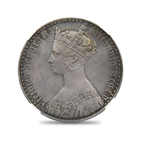 1847 ヴィクトリア女王 ゴシッククラウン銀貨 ngc pf63 アンティークコイン アンティークコインの