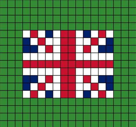 United Kingdom Flag Pixel Art