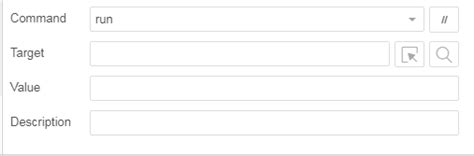 selenium ide how to user run command in selinium ide