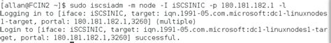 configure iscsi fci storage sql server on linux sql server