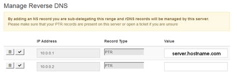 set reverse dns entries in core hostdime knowledge base