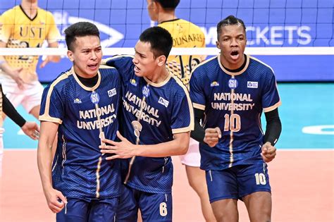 Nu Dominates Ust Completes 3 Peat 1st Uaap Mens Volley Season Sweep