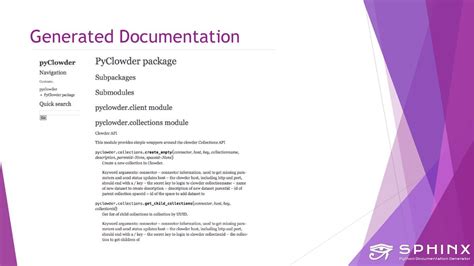 sphinx python documentation generator ppt download