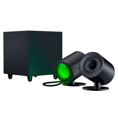 Razer Nommo V2 Full Range 2 1 Pc Gaming Speakers With Wired Subwoofer