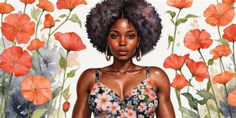 Premium Vector Watercolor Illustration Of A Africanamerican Woman On