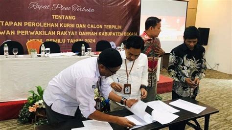 Kpu Kabupaten Bekasi Tetapkan 55 Anggota Dprd Terpilih Pemilu 2024 Ini