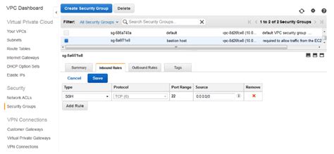 example launching an elastic beanstalk application in a vpc with