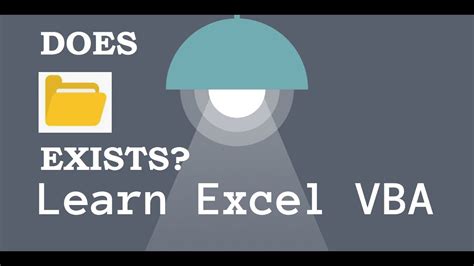 excel vba check if folder exists dir if not create folder youtube