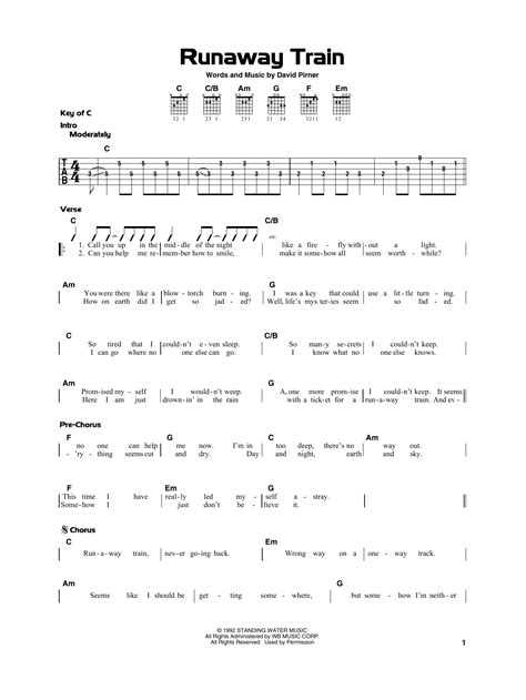 Runaway Train By Soul Asylum Really Easy Guitar Guitar Instructor