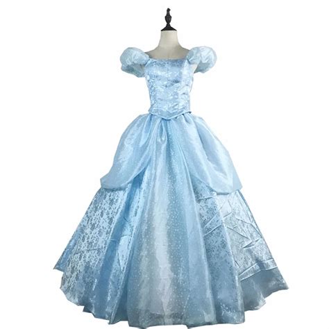 2017 Fashion Womens Ladies Cinderella Princess Costume Adult Cinderella