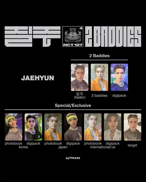 Nct 127 2 Baddies Target Exclusive Taeyong Photocard Set Faster