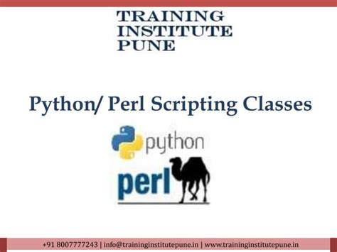 python perl scripting classes in pune training institute pune ppt