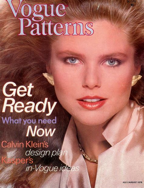 Vogue Patterns July August 1978 Christie Brinkley Photo 36989455