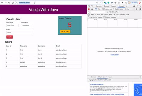 how to develop and build vue js app with java backend by bhargav