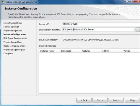 install sql server 2012 using sysprep