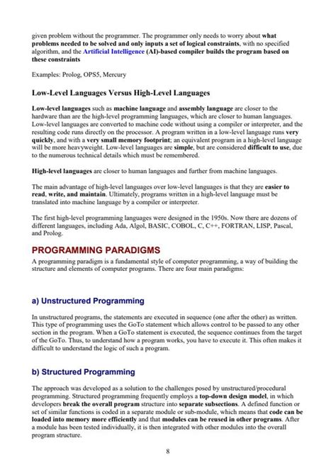 structured programming notes for diploma in information communication