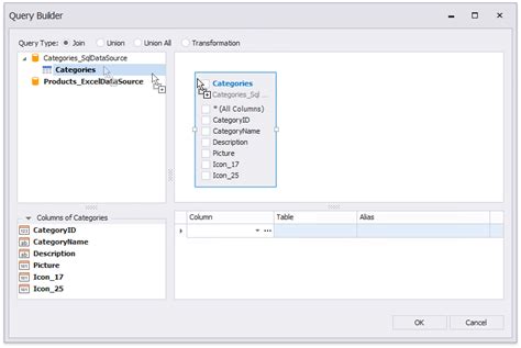 bind a report to a join based federated data source devexpress end