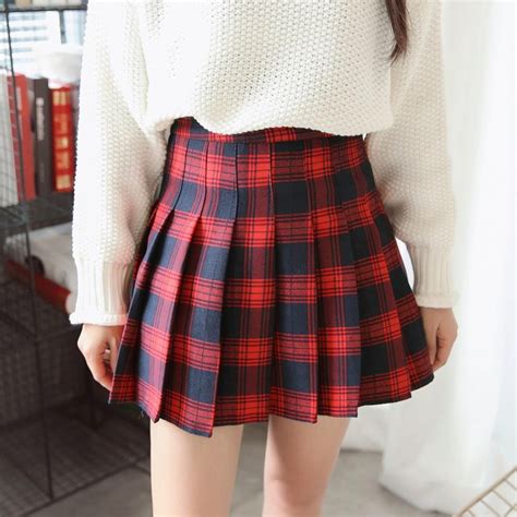 Aesthetic Clothes Itgirl Shop Plaid Fashion Pleated Skirt Outfit