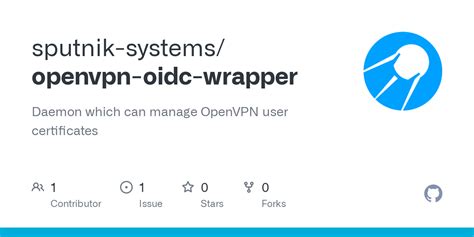 github sputnik systems openvpn oidc wrapper daemon which can manage