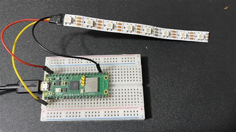how to control ws2812 led w raspberry pi pico w and adafruit io diy