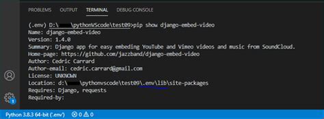 python import embed video fields could not be resolved pylance