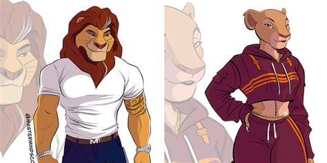 Artist Gave The Lion King Characters A Humanlike Makeover Popsugar