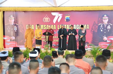 Doa Bersama Lintas Agama Keimanan Dan Keamanan Kondusif