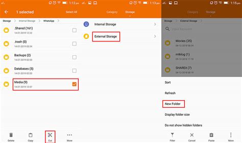 how to access and download whatsapp folder contents