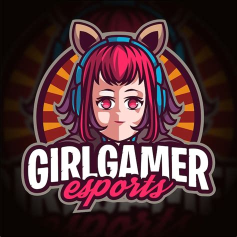 Premium Vector Girl Gamer Esport Gaming Logo