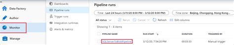 copy data from sql server to blob storage using azure portal azure