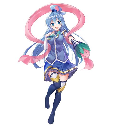 Safebooru 1girl 97dwnstjq Aqua Konosuba Blue Eyes Blue Hair Blue