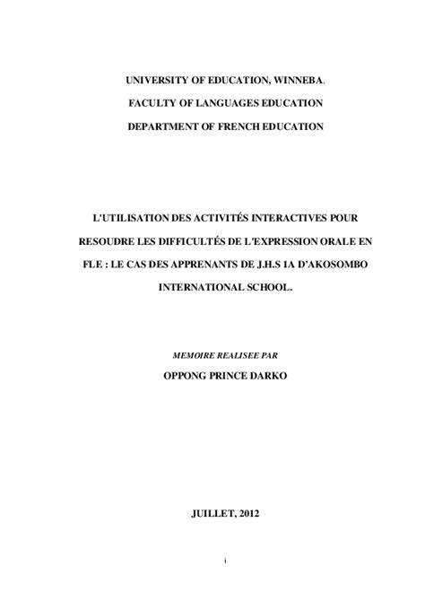 Pdf Lutilisation Des ActivitÉs Interactives Pour Resoudre Les