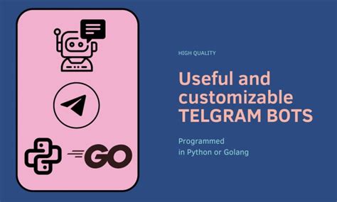 develop python or golang telegram bots by midprog fiverr