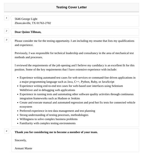 testing cover letter velvet jobs