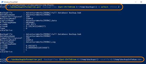 analyzing sql server backups